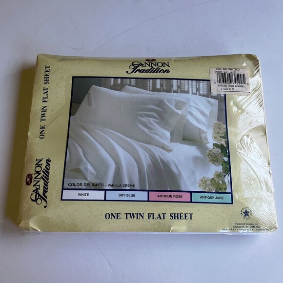 CANNON | Bedding | Cannon Tradition Vintage Twin Flat Sheet Still In ...
